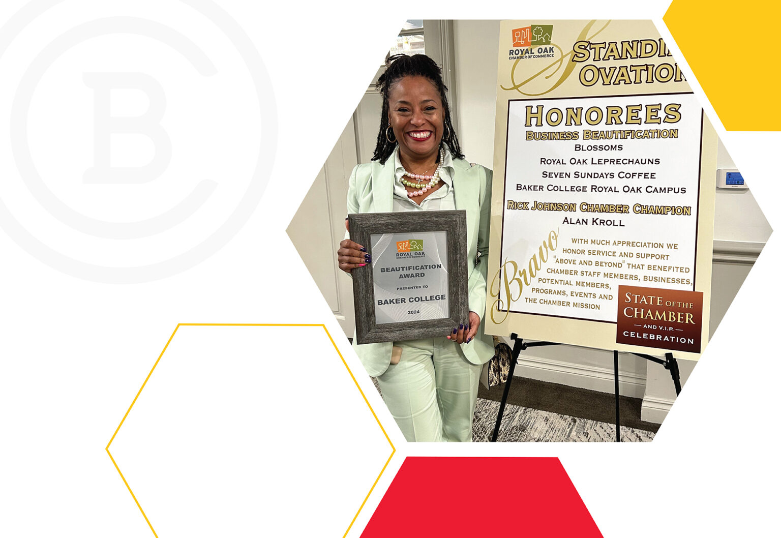 Baker College Receives 2024 Business Beautification Award - Baker College